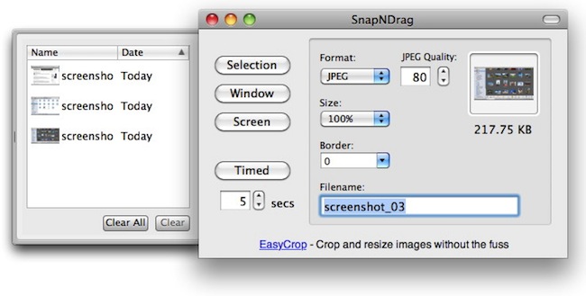 Indispensabili: SnapNDrag 2.5.7 (freeware) - SPIDER-MAC