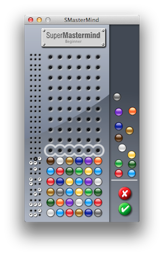 SMasterMind, la versione per Mac del classico gioco da tavola ...