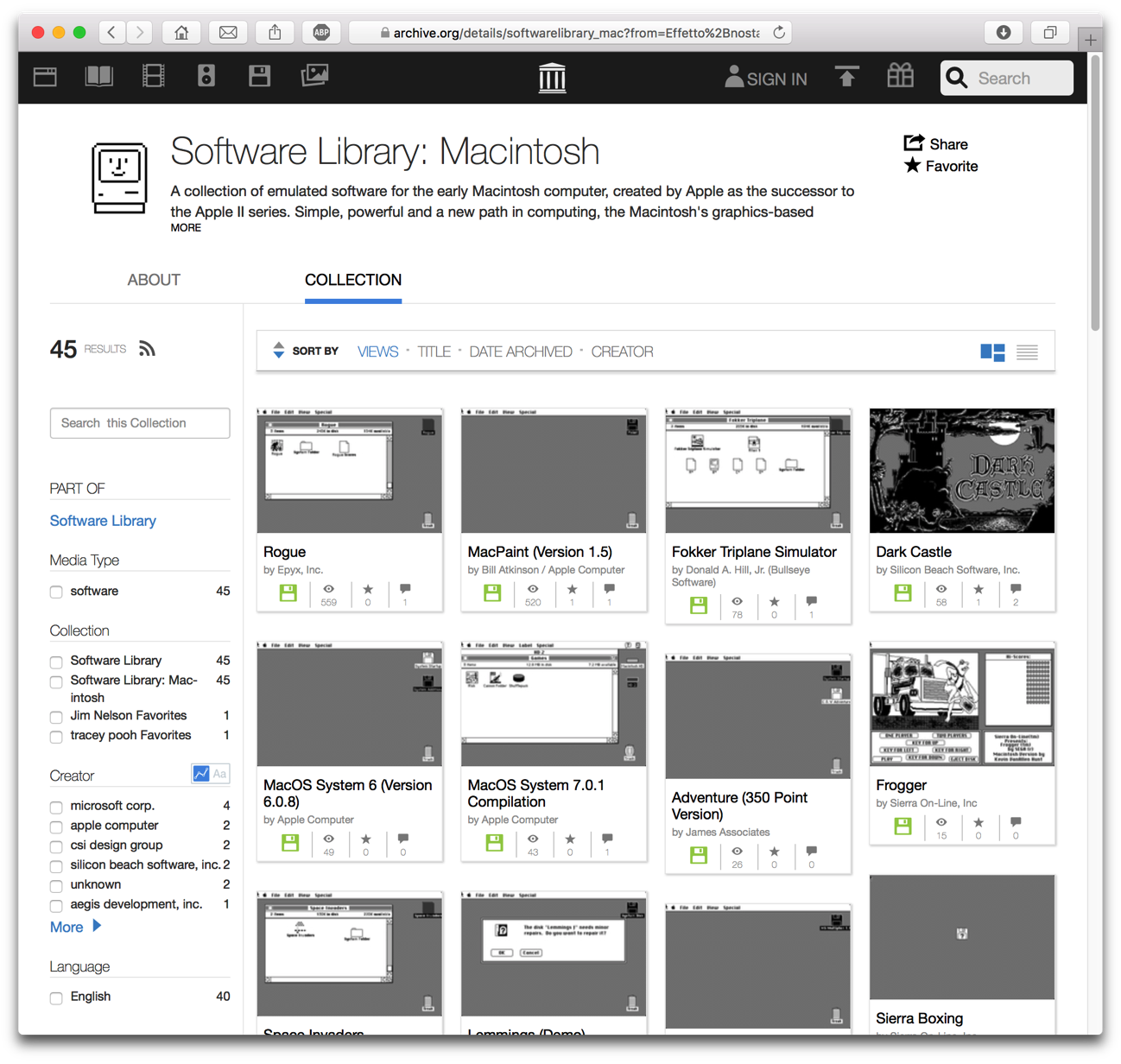 Le applicazioni del Macintosh 128K disponibili per tutti - SPIDER-MAC