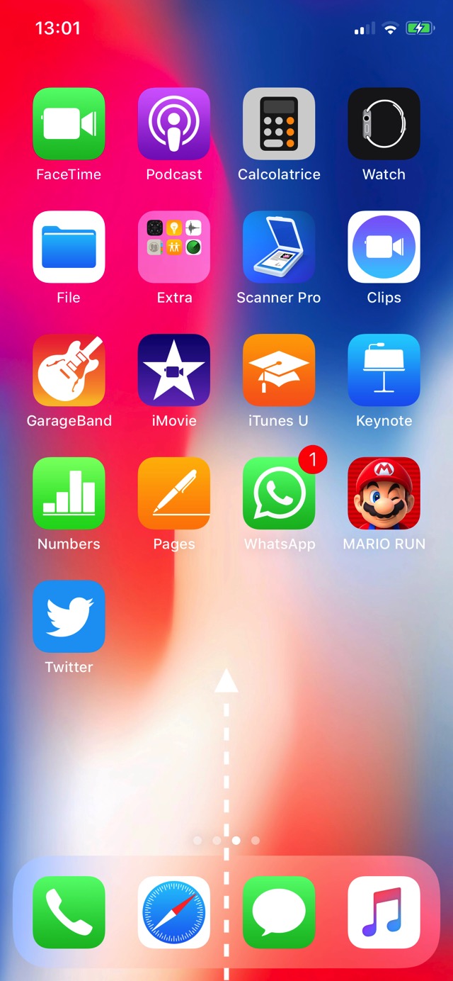 iPhone X: tornare alla schermata Home con il vecchio gesto del Centro ...